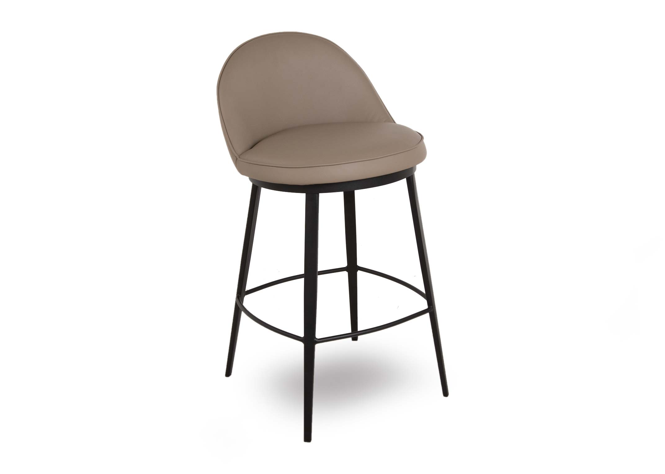 Products Taupe Faux Leather Bar Stool Gain