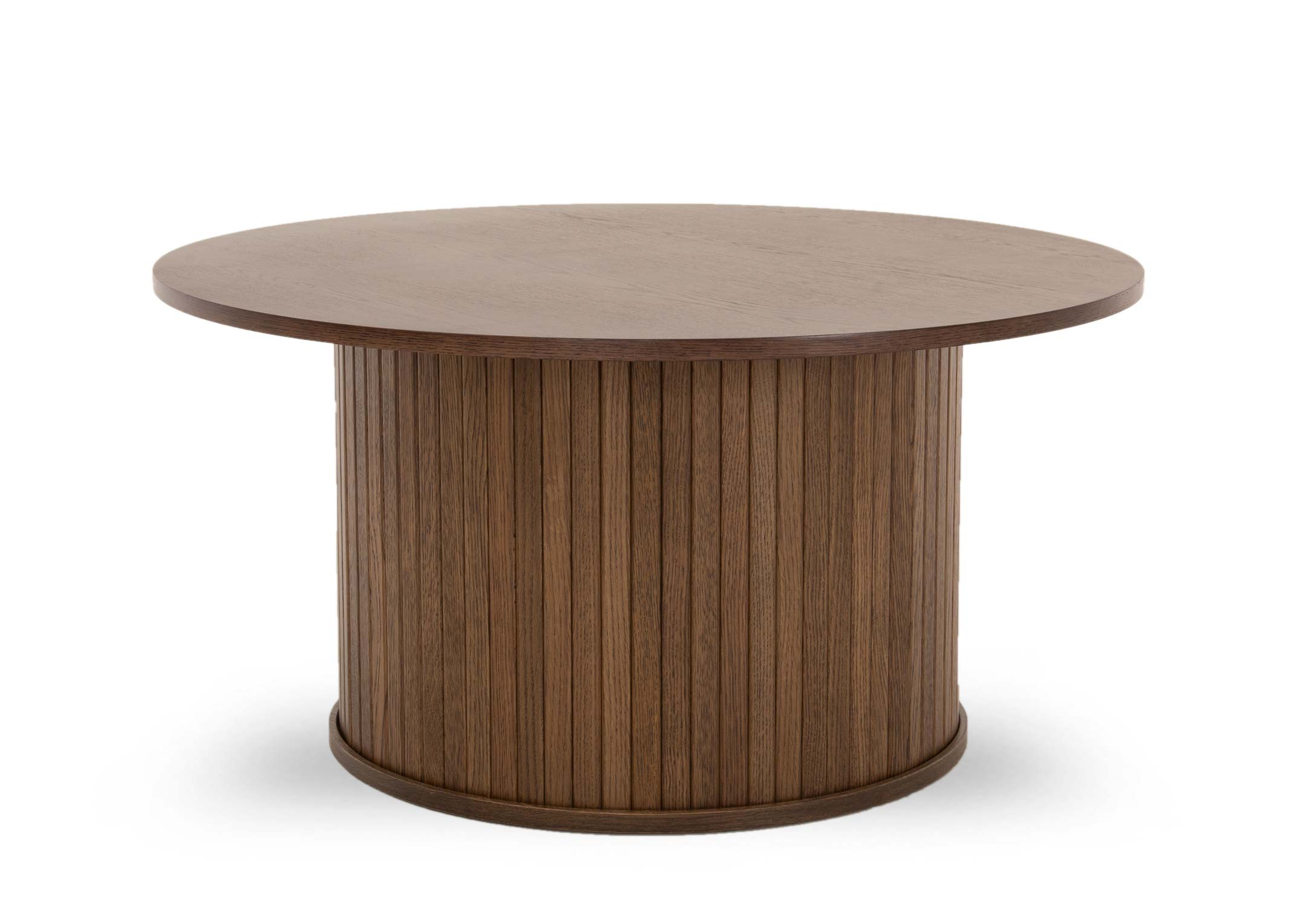 Products Round Smoked Oak Coffee Table Nola